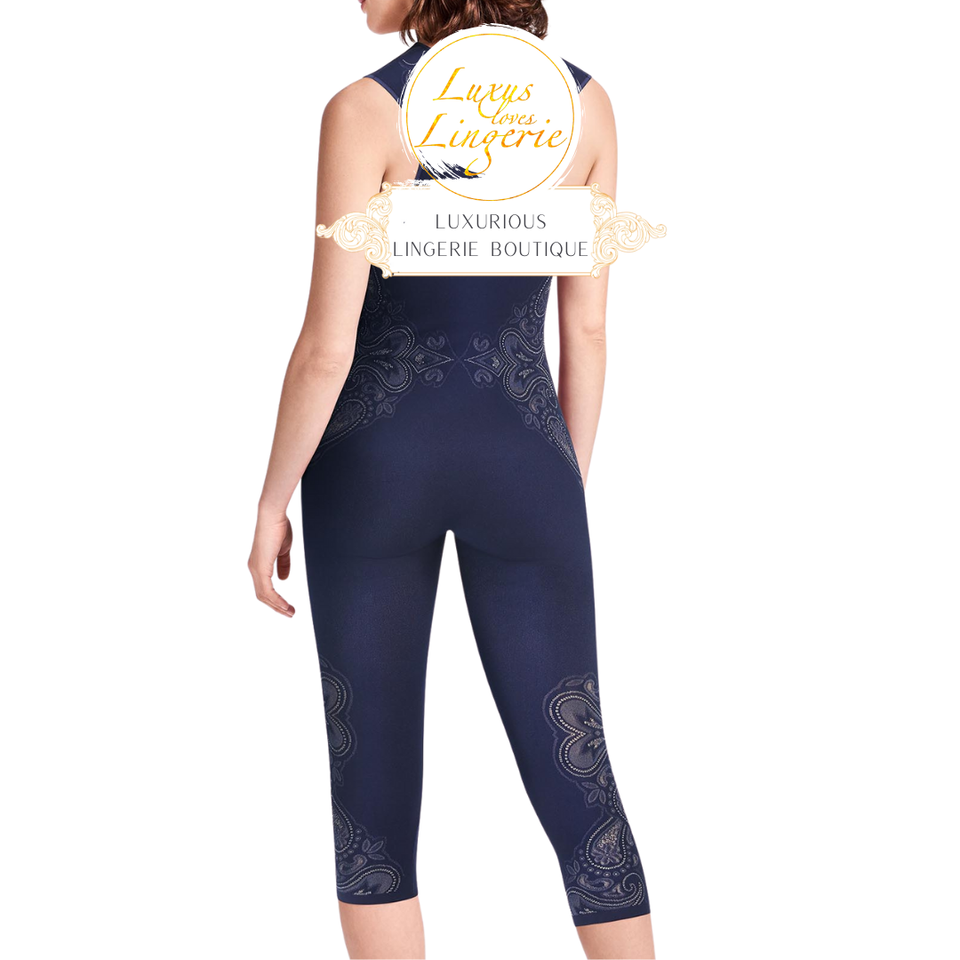 Om Jumpsuit by Wolford Black Ash Full Body Suit Filigree Design Sport ...