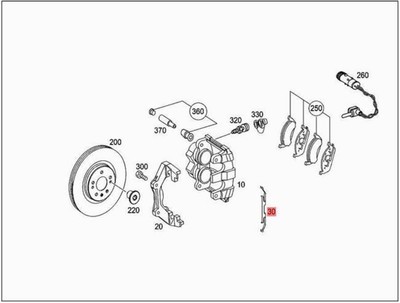 Genuine MERCEDES V251 W164 X164 GL-CLASS X164 Spreader spring ...