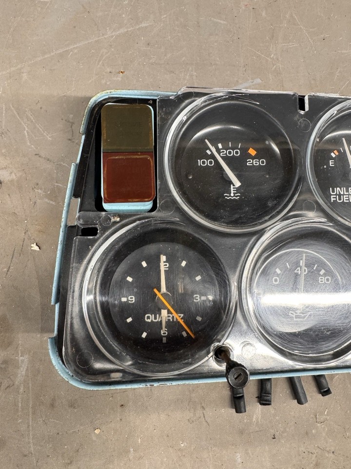 1975-1982 Chevy Corvette C3 Center Console Instrument Gauge Cluster ...