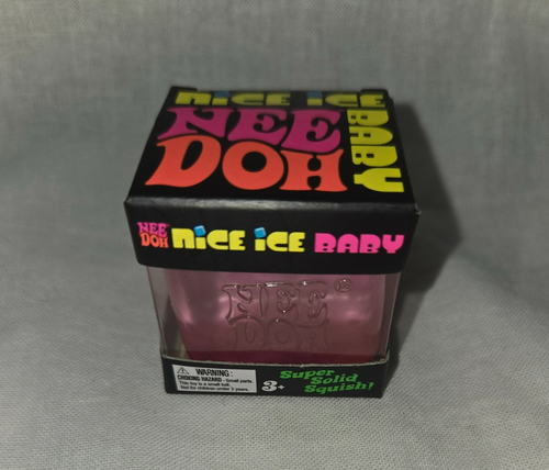 NEE DOH Nice Ice Baby Cube Pink Stimming Toy |BRAND NEW Schylling Small ...