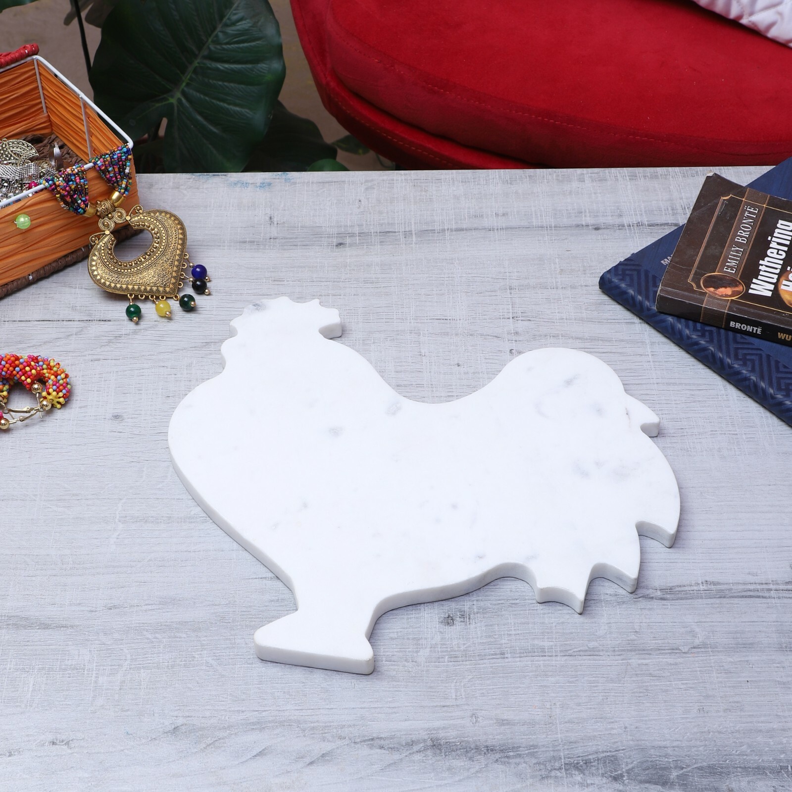 Handmade Indian Marble Hen Shape Platter CNC Cut Serving Platter ...
