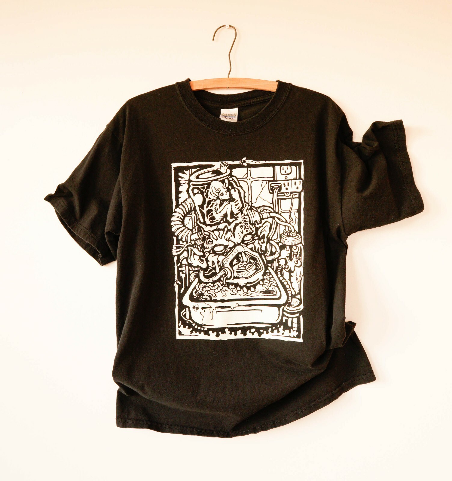 Preowned Ken Adams K3N Graphic T-Shirt/ Gaschamber T-shirt Size L | eBay