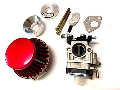 CARBURETOR AND AIR FILTER KIT 43CC 49CC POCKET BIKE SUPER RAZORBACK ...