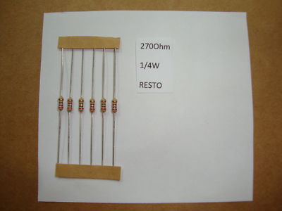 RESISTOR. 1/4W 270R 270Ohm 5% *8 PC* NEW | eBay