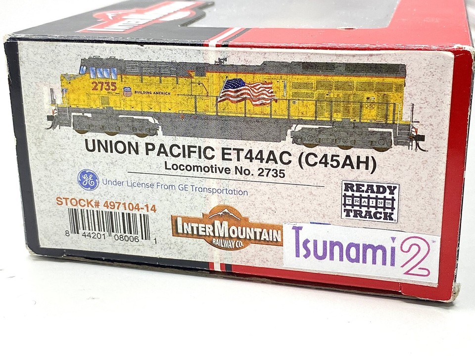 Custom InterMountain HO GE ET44AC Union Pacific UP #2735 DCC/SND LED ...