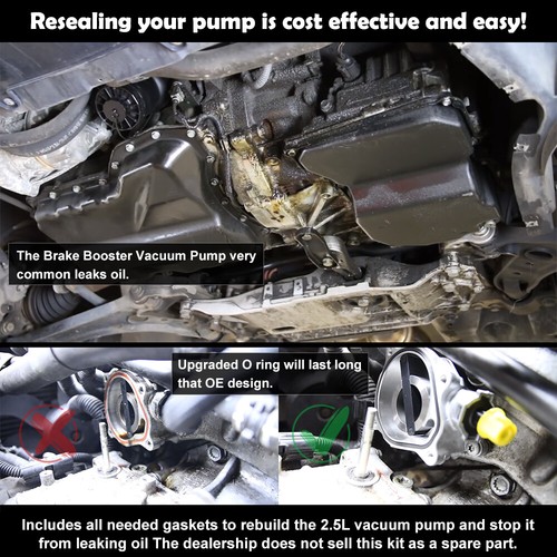 VACUUM PUMP REBUILD KIT For VW Volkswagen Jetta Seal Gasket 2.5L ...