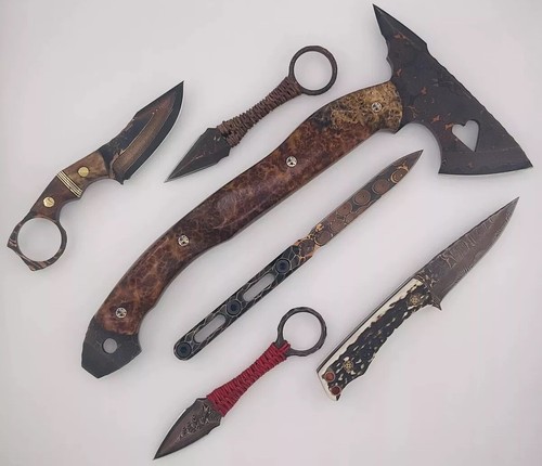 Half Face Blades Custom Bleeding Heart Hawk #9 Raindrop Coppermascus ...