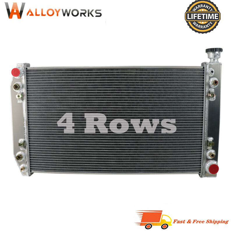 4 Row Core Radiator For 1988-99 Chevy GMC C/K 1500 2500 3500 P30 Pickup ...