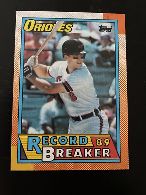 CAL RIPKEN Jr 1990 Topps Baltimore Orioles Record Breaker Baseball Card ...