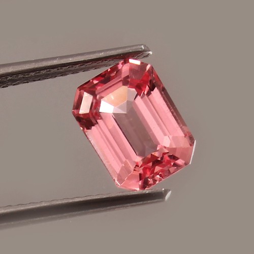 Extreme Color Ceylon Padparadscha Sapphire Radiant Cut Gemstone 8x6 MM ...