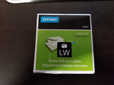 New Genuine DYMO 30251 White Address Labels 1 Roll | eBay