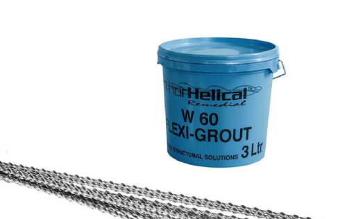 Crack Stitching Masonry Wall Repair Kit - 10m of 6mm helical bar and 3L ...