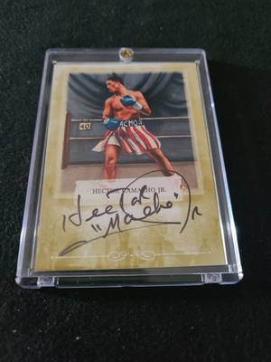 HECTOR CAMACHO JR AUTOGRAPH 2010 MECCA RINGSIDE SPORTKINGS CARD ' GOLD ...