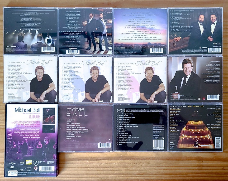 Michael Ball CD Album Bundle x11 + DVD - Alfie Boe - The Musicals ...