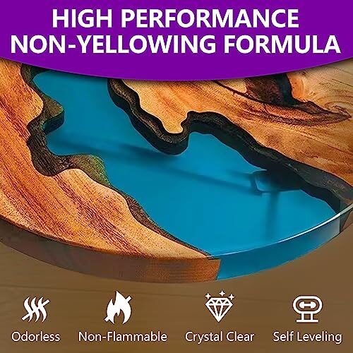72oz Crystal Clear Epoxy Resin Kit Casting and Coating for River Table ...