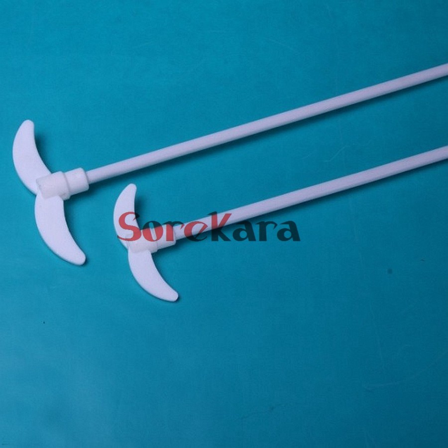 250mm-500mm Rod 7mm PTFE Stir Paddle Oar Stirrer Stirring Blade ...