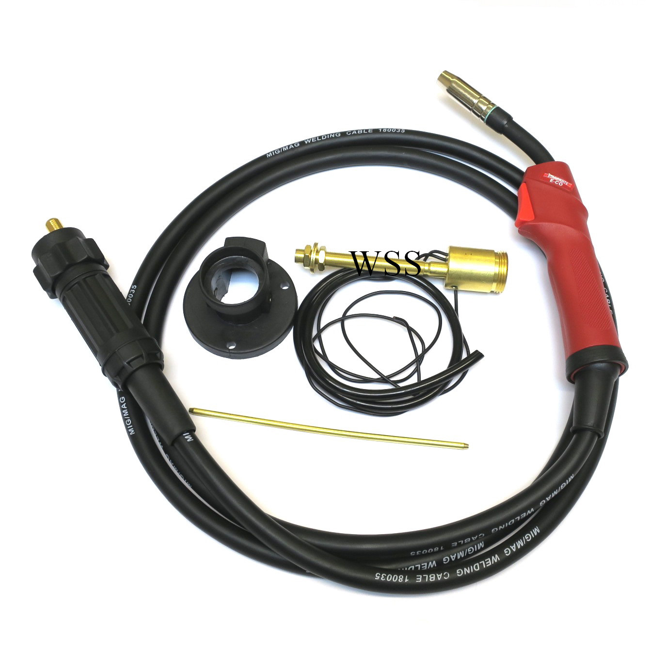 RED MIG WELDER EURO TORCH CONVERSION KIT + MB15 3M EURO MIG TORCH ...