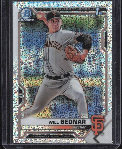2022 Bowman Draft Chrome Sparkle #BDC-197 Will Bednar RC - SF Giants ...