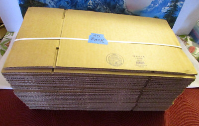 25-Pack of ULINE 12"x4"x4" Shipping Boxes Sturdy Corrugated Cardboard ...