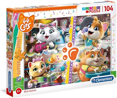 CLEMENTONI - Puzzle 44 Cats – 104 pièces - - CLE27539 | eBay