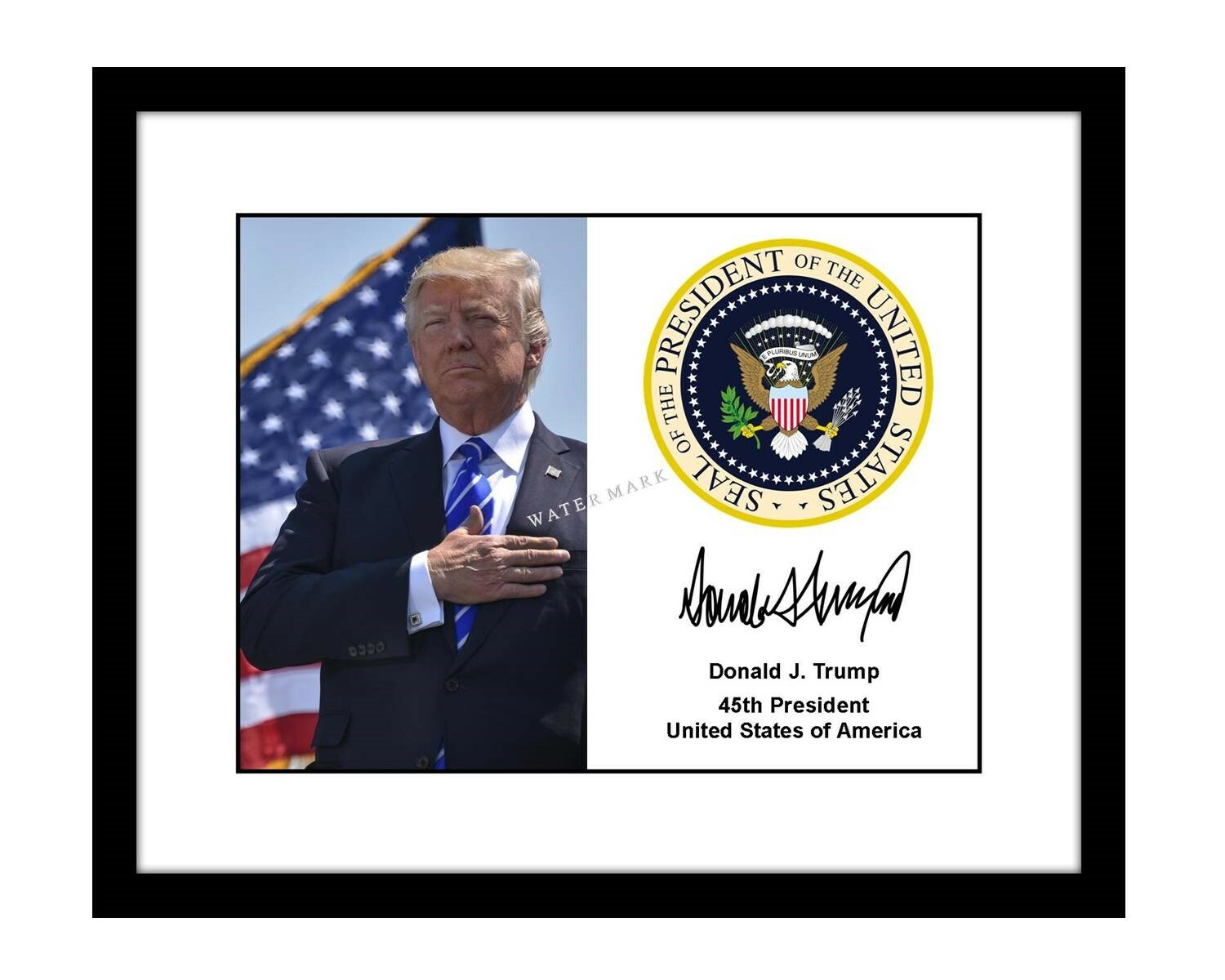Donald Trump 8x10 Signed photo picture US president make America great ...