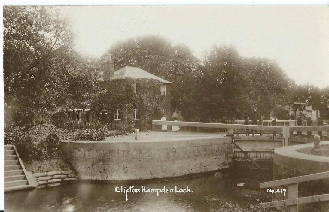 OXFORDSHIRE, CLIFTON HAMPDEN LOCK, PHOTO POSTCARD | eBay UK