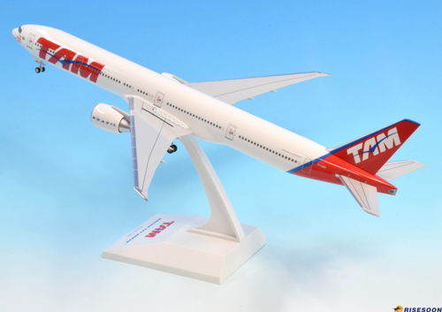 1:200 37CM RISESOON TAM BOEING 777-300ER Airplane ABS Plastic Aircraft ...