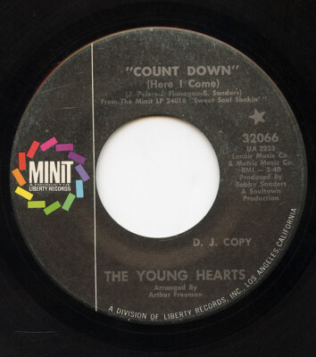 HEAR - Rare Soul 45 - The Young Hearts - Count Down - Minit # 32066 ...