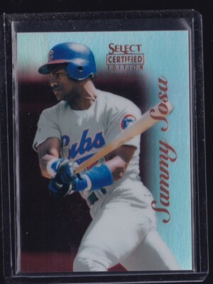 SAMMY SOSA 1996 Select Certified MIRROR RED #59 Cubs 600 HR CLUB Print ...