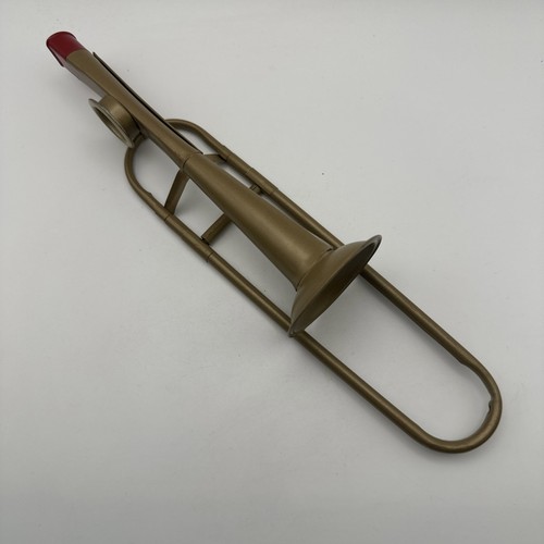Vintage 1980s metal & plastic toy kazoo trombone fun musical instrument ...