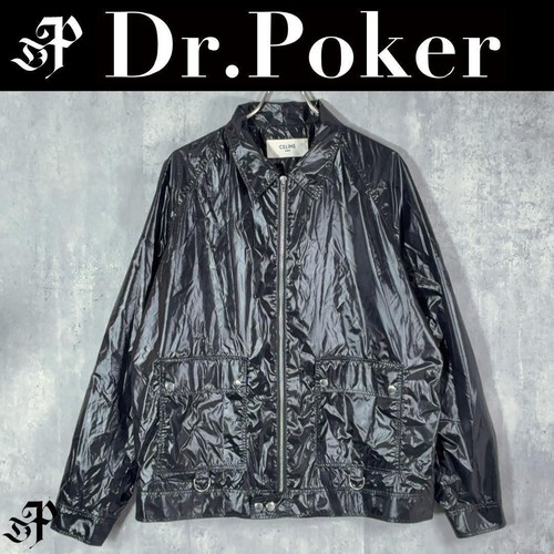 Celine 20SS Nylon Windbreaker Jacket Men XL Black Tech Waterproof | eBay