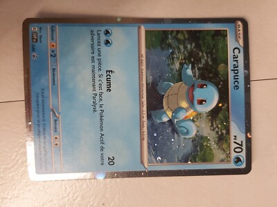Pokemon 151 Français Card Rare Holo Carte Promo SVP 048 Carapuce EV3.5 ...