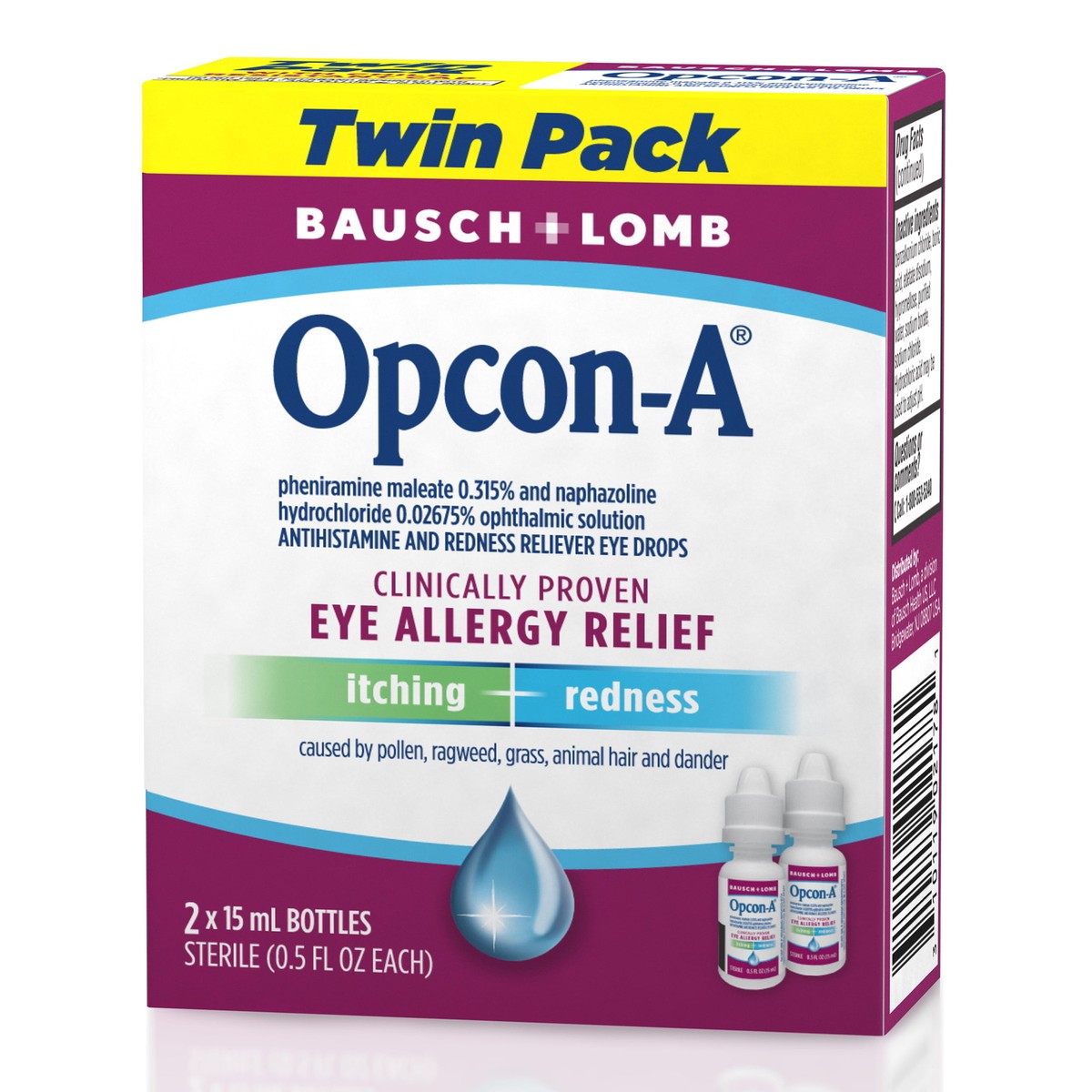 Naphazoline Pheniramine Visine Allergy Eye Relief Multi Action