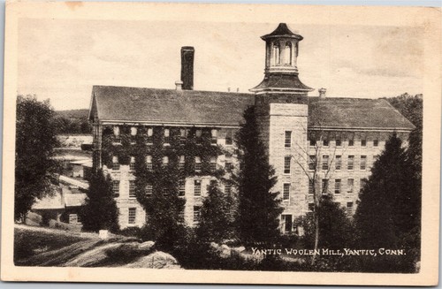 Norwich CT Yantic Woolen Mill Building Vintage Connecticut Postcard | eBay