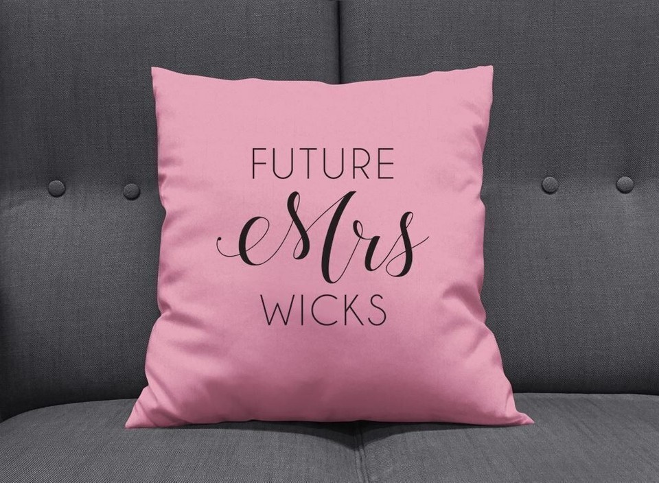 Future Mrs Wicks - Cushion - PE Coach Love Exercise Fitness Workout | eBay