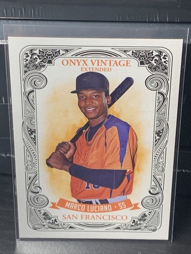MARCO LUCIANO - 2021 Onyx Vintage Extended Baseball giants | eBay