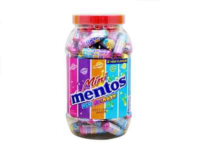 Mini Mentos NEW RAINBOW 1,000g(10g x 100ea), 2 NEW FLAVOURS Kids Chewy ...