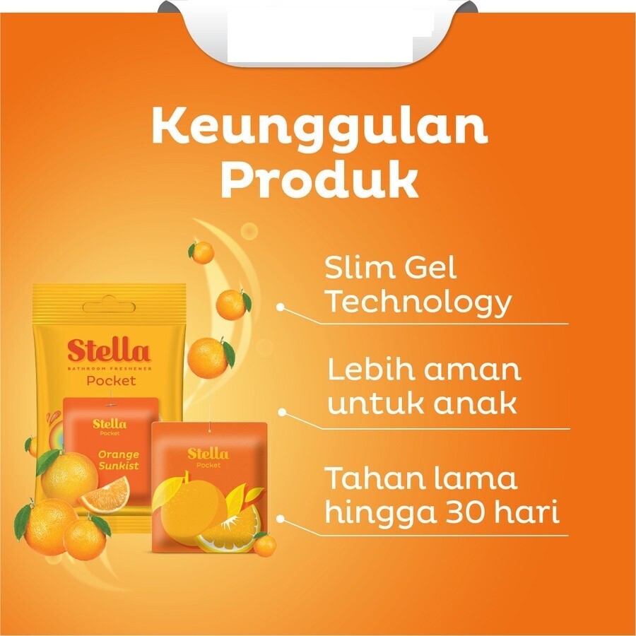 STELLA - Pocket Bathroom Freshener Scent Orange Sunkist 10gr x6 | eBay