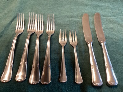 Eickhorn Solingen Rastfren Roneusil 4 Dinner Forks, 2 Cocktail Forks, 2 ...