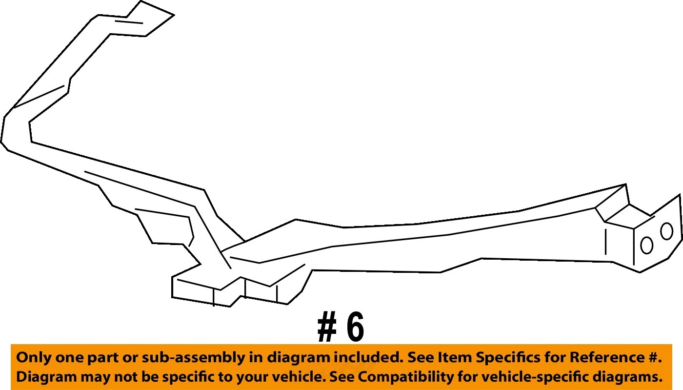 Genuine OEM Honda 71190-T5B-J50 Driver Front Bumper Support 2018-2020 ...