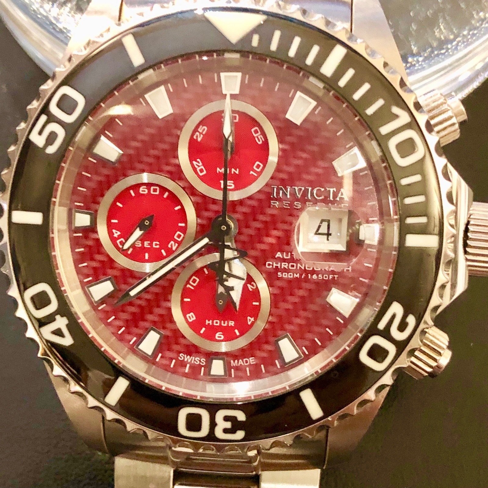 INVICTA PRO DIVER MEN MODEL 1070 WATER RESISTANCE 500m, 50 ATM, 7750 ...