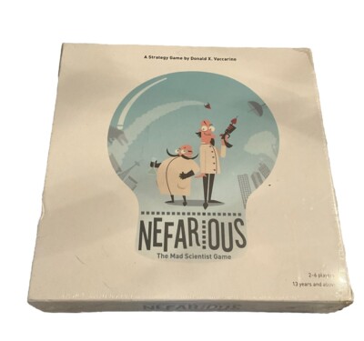 Nefarious Board Game: Mad Scientist Game David X Vaccarino NEW SEALED | eBay