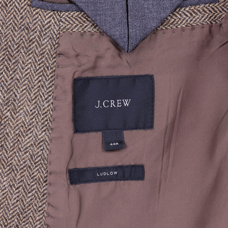 J. Crew Ludlow Sport Coat 44R Yorkshire Tweed Wool Blazer Brown ...
