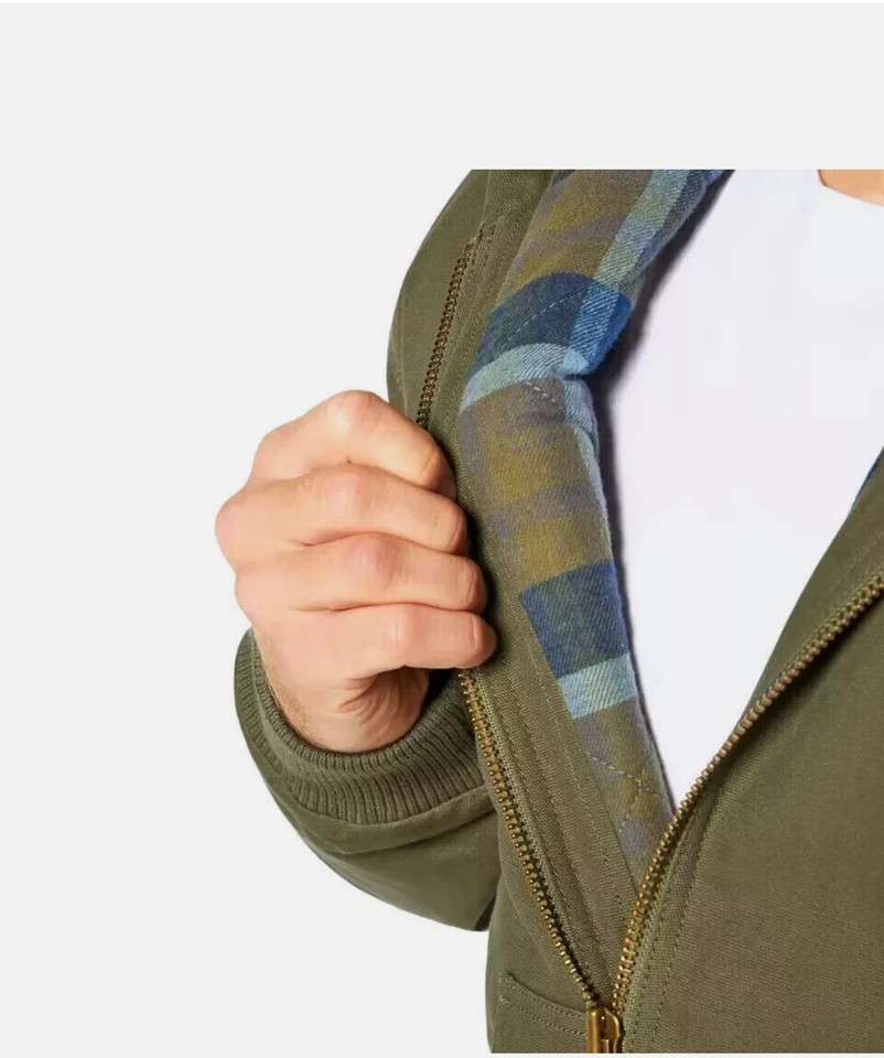 Woolrich Men's Canvas Hooded Jacket, Green, XL | eBay