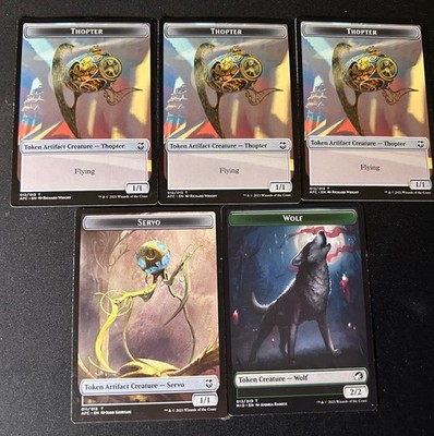 (5) Magic The Gathering Token Creature Cards, Mixed Lot | eBay
