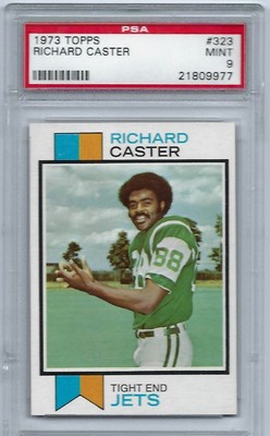 1973 TOPPS # 323 RICHARD CASTER (RARE) NEW YORK JETS (ONLY 9 HIGHER ...