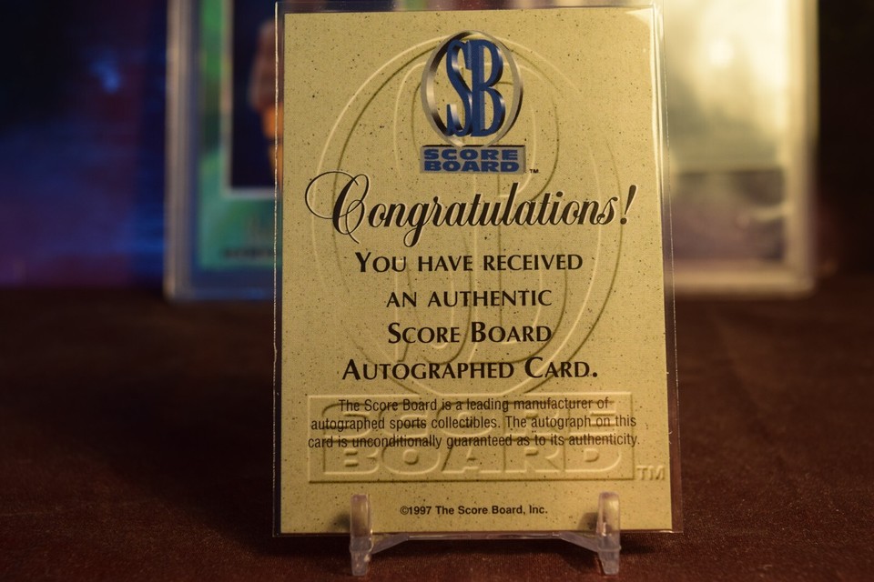 Kobe Bryant RC Scoreboard 1996/1997 PSA Graded Authentic on card ...