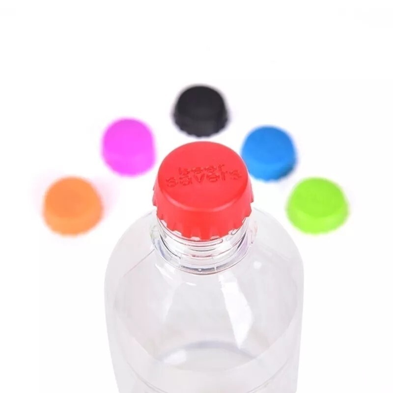 2PC Reusable Silica Gel Bottle Cap Sealed Beer Cap Vinegar Soy Sauce ...