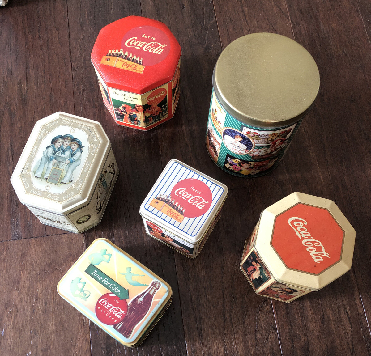 Vintage Coca Cola Tin Collectibles Lot 6! Good Condition!! | eBay