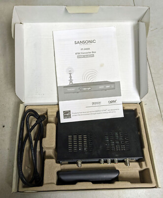 Sansonic FT-300A ATSC Digital-To-Analog TV Converter Box Includes ...